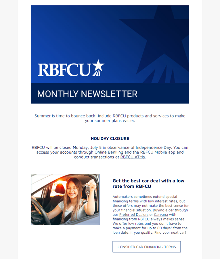 Credit Union News, Press Releases | RBFCU