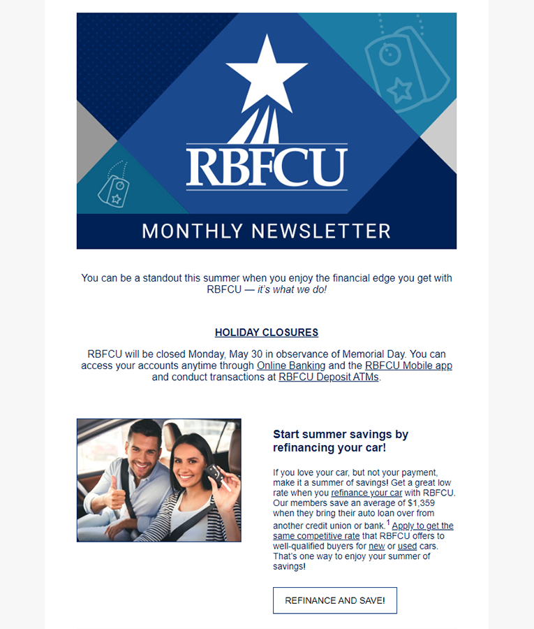 Credit Union News, Press Releases | RBFCU