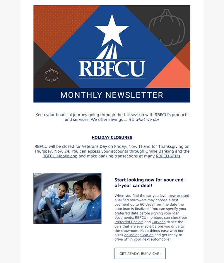 Credit Union News, Press Releases | RBFCU